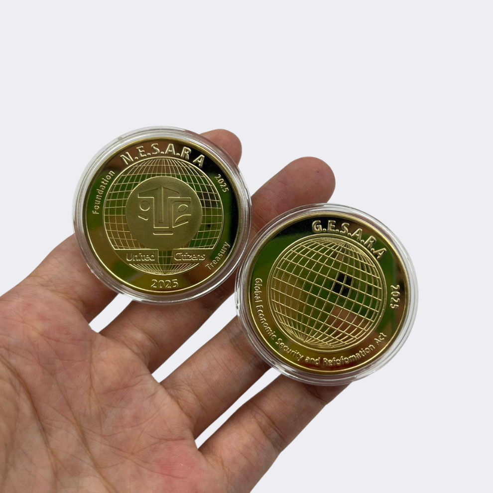 NESARA GESARA PREMIUM EDITION GOLD COIN – The Maga Store